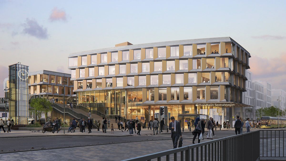 Første del av nye Trondheim S åpnet - nå starter bygging av ny stasjon ... Første del av nye Trondheim S åpnet - nå starter bygging av ny stasjon ...