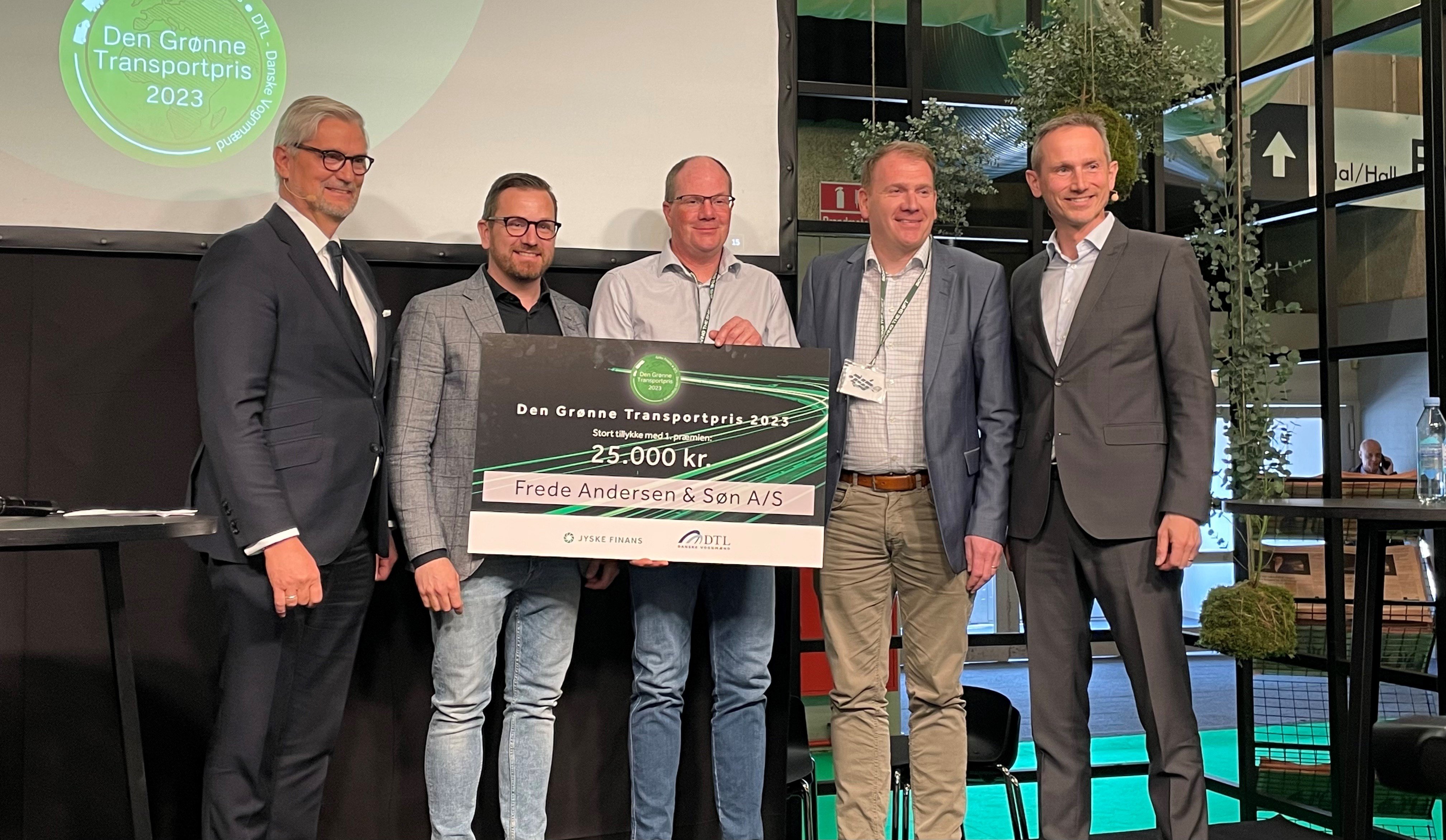 Frede Andersen & Søn er Danmarks grønneste vognmand – Sjællandske Nyheder
