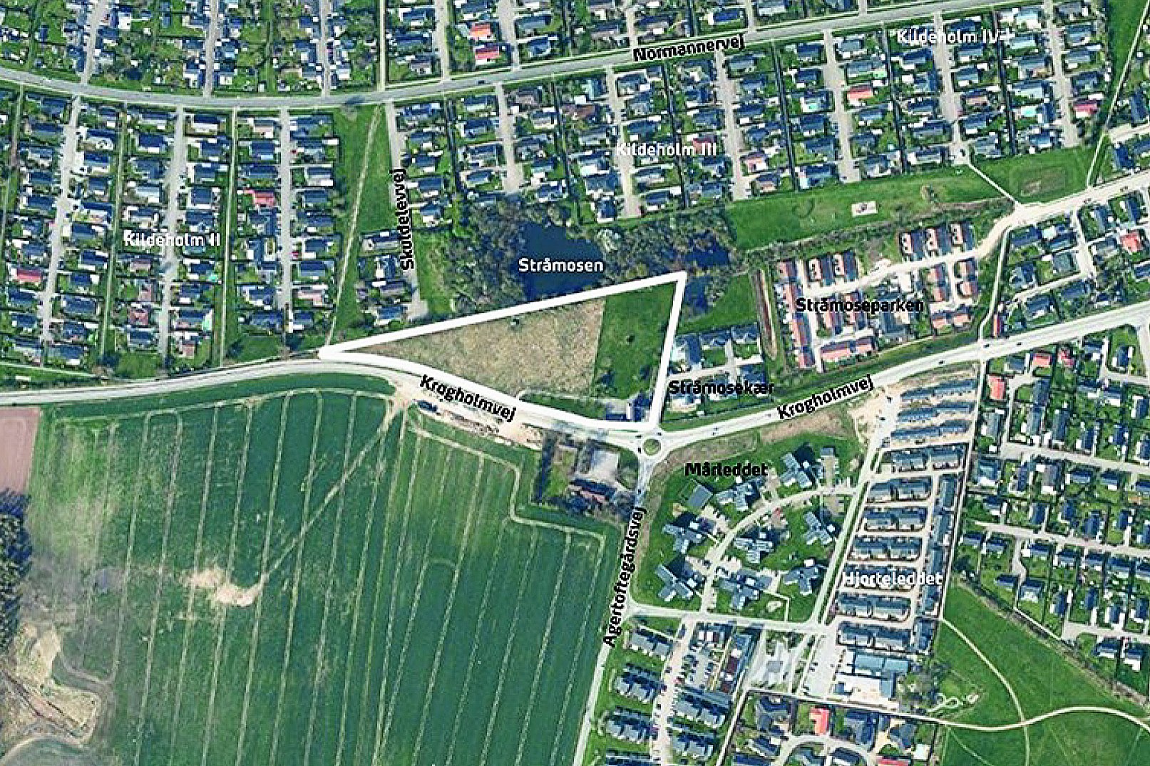 Her kan der bygges 10 parcelhuse og 22 rækkehuse – Sjællandske Nyheder